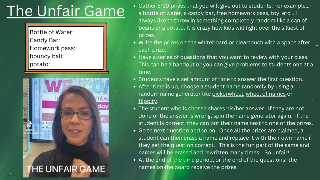The Unfair Game – Teaching and Learning in CCSD#1